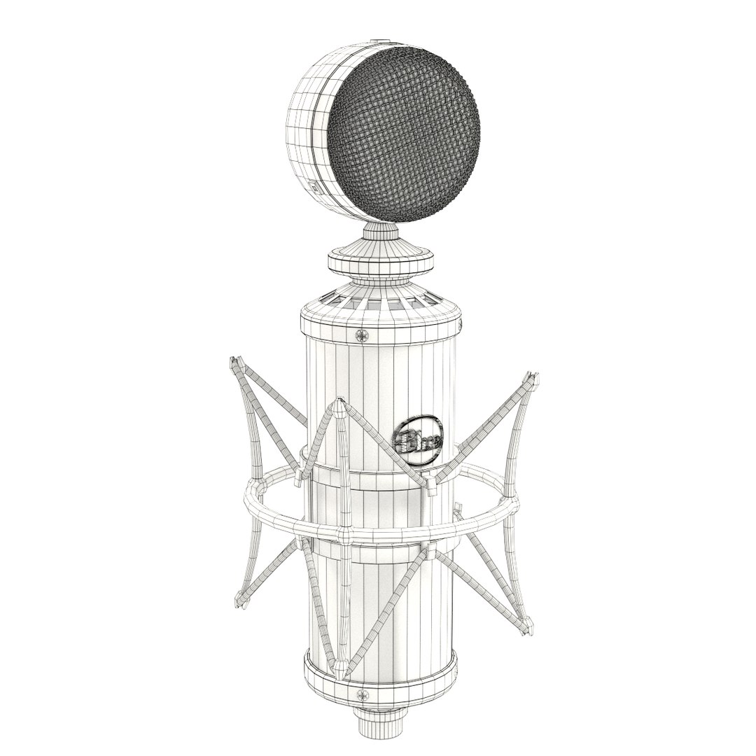3d Microphone Blender Cycles Model