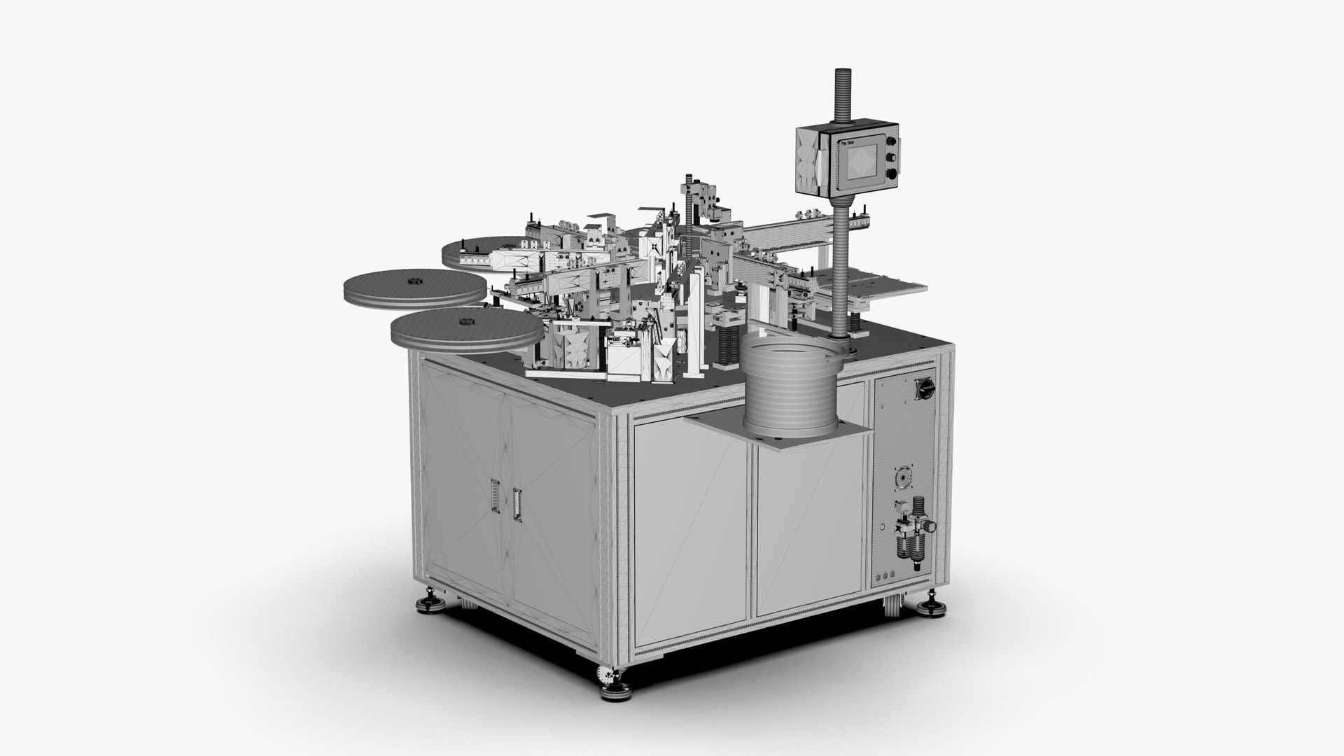 Automatic Elastic Tentacles Assembly Machine 3D - TurboSquid 2008623