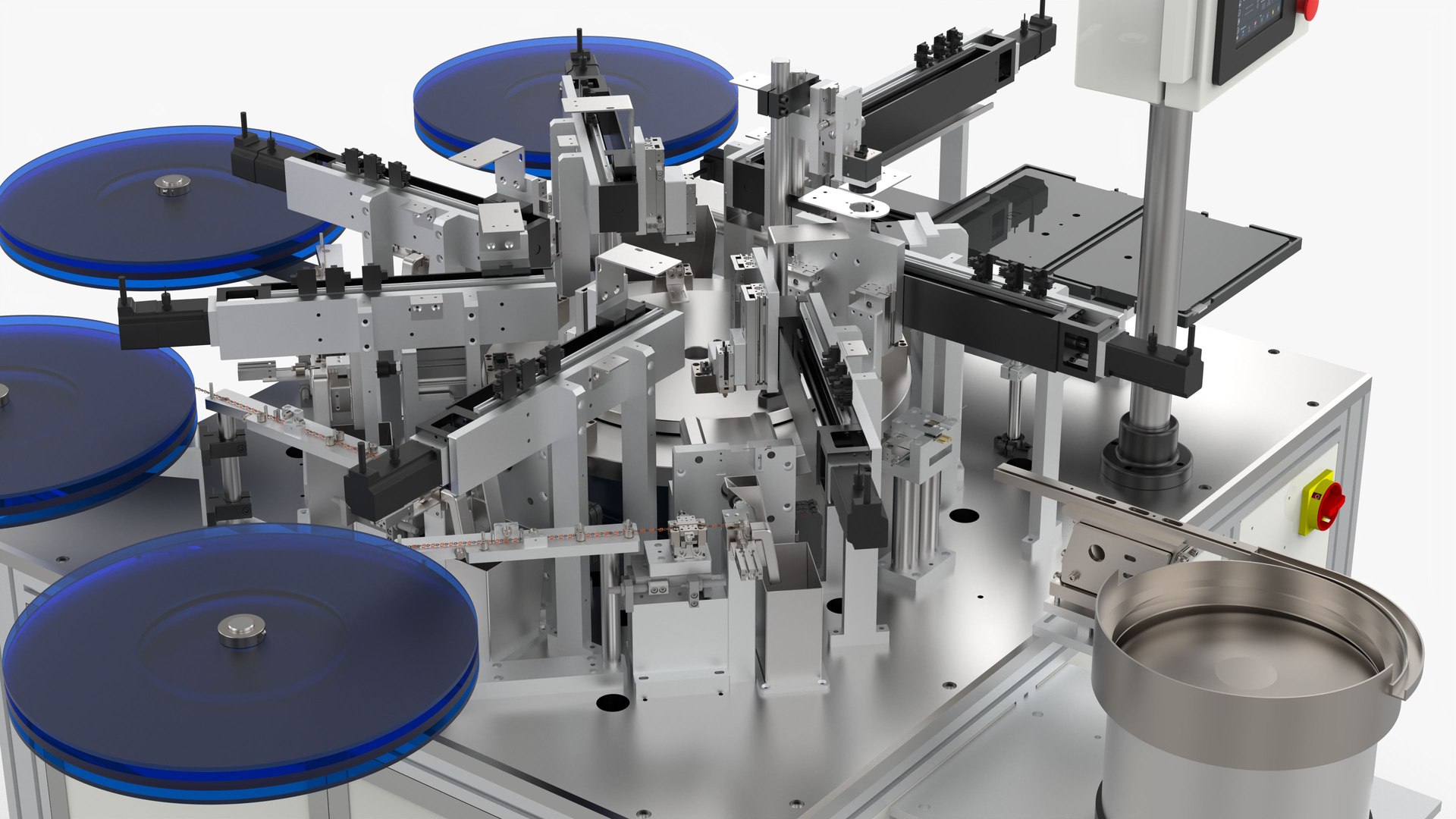 Automatic Elastic Tentacles Assembly Machine 3D - TurboSquid 2008623