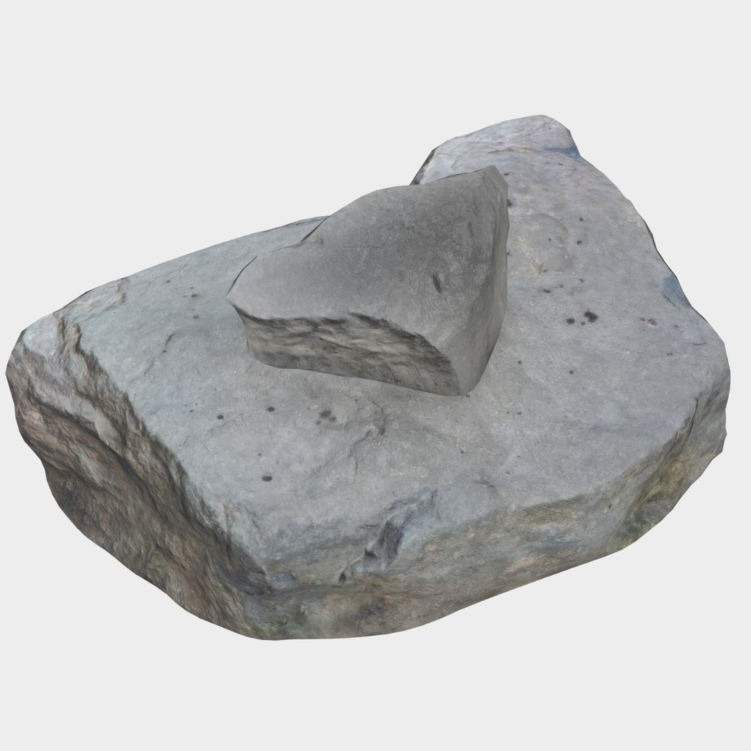 2 Rocks Stacked 3D Model - TurboSquid 1289546