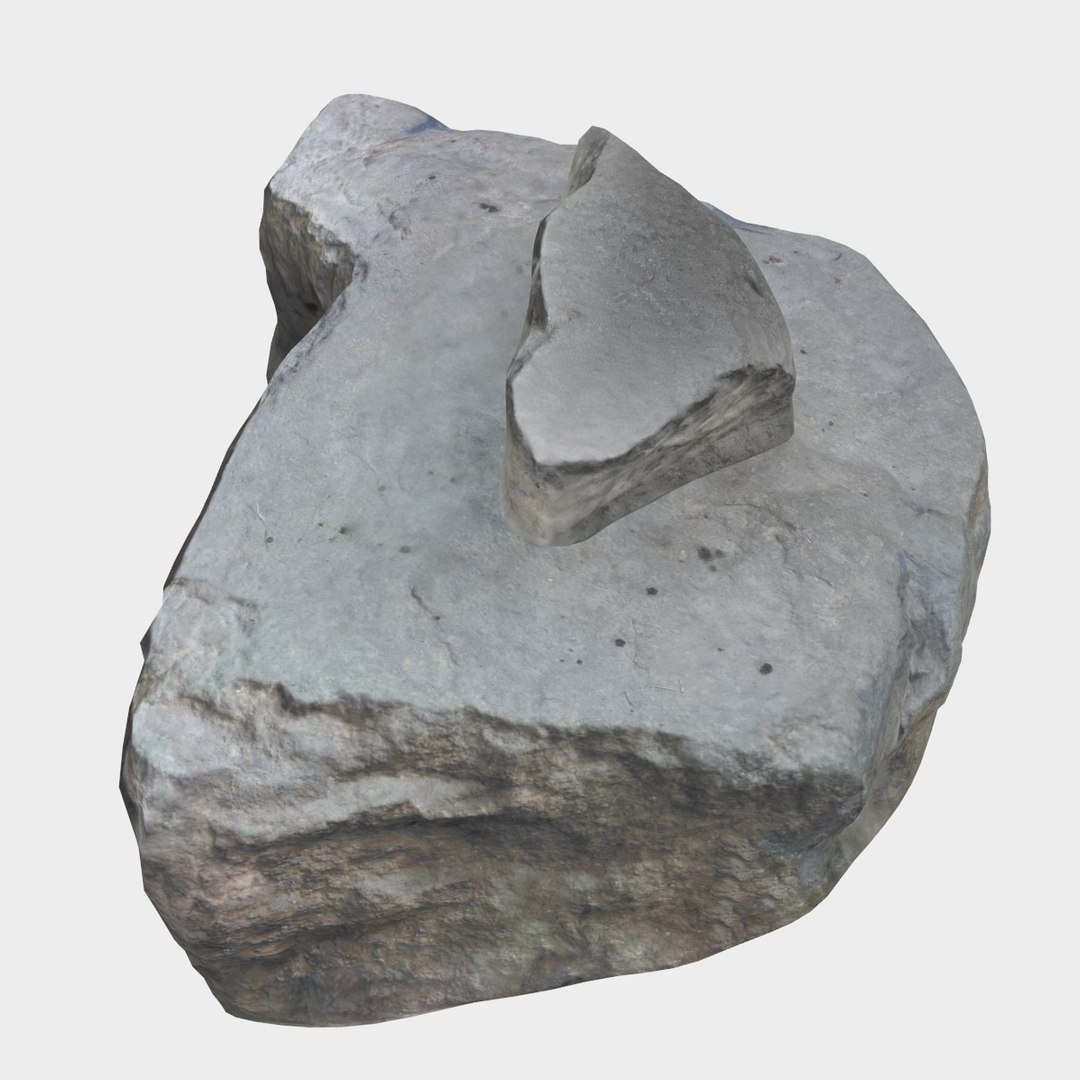 2 Rocks Stacked 3D Model - TurboSquid 1289546