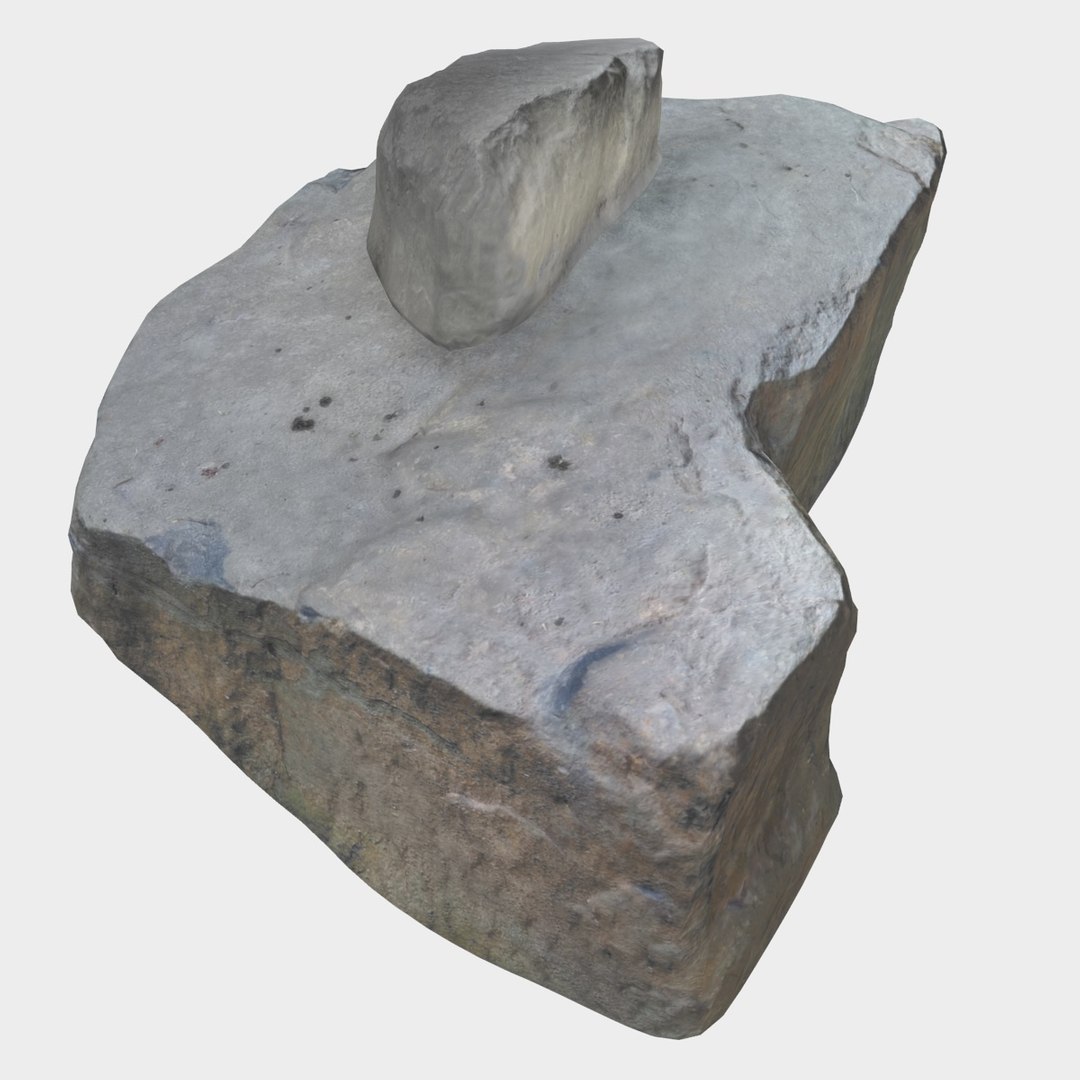 2 Rocks Stacked 3D Model - TurboSquid 1289546