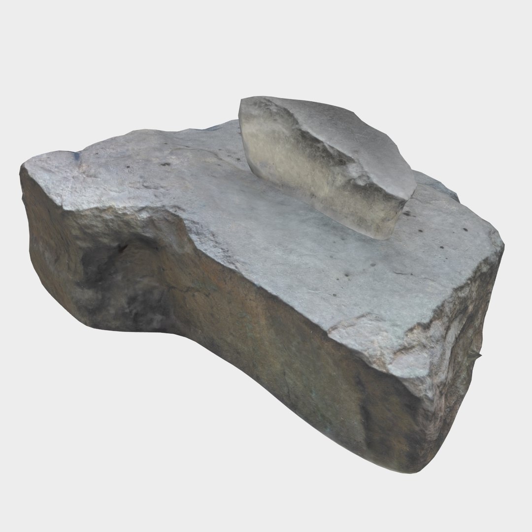 2 Rocks Stacked 3D Model - TurboSquid 1289546