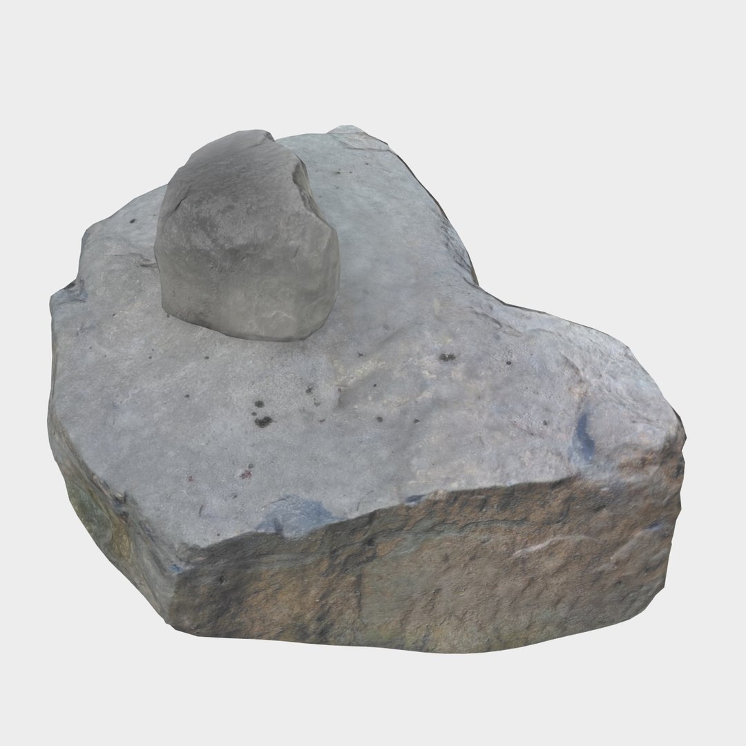 2 Rocks Stacked 3D Model - TurboSquid 1289546