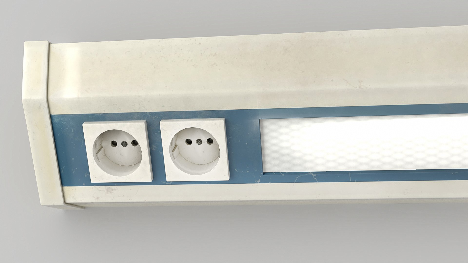 Hospital Bed Lamp Low-poly 3D Model - TurboSquid 2181056