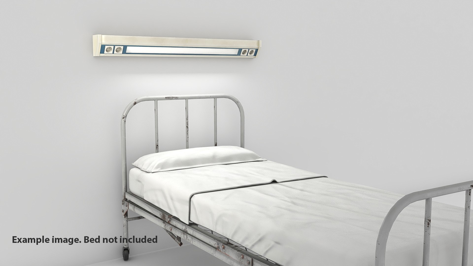 Hospital Bed Lamp Low-poly 3D Model - TurboSquid 2181056