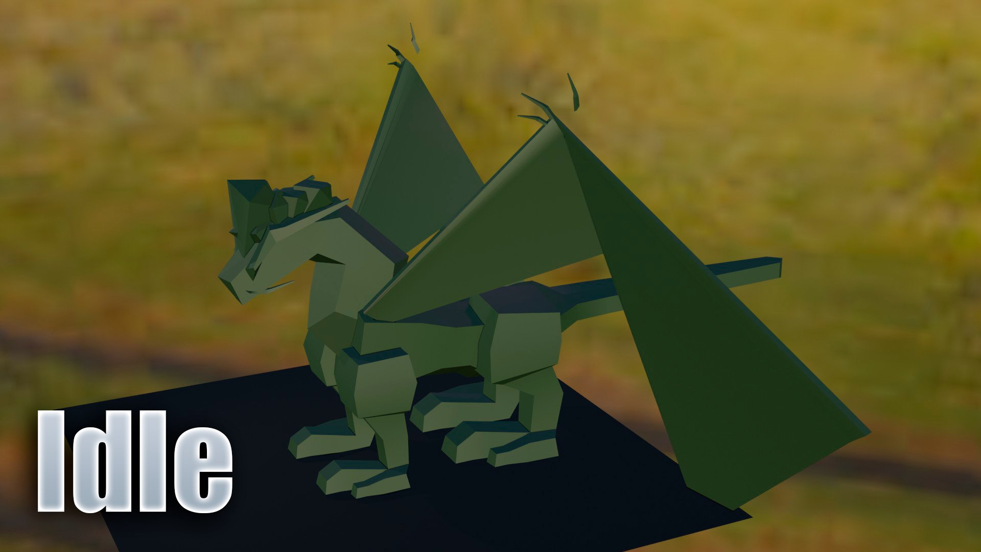 Dragon Base Mesh Rigged And Animated 3D Model - TurboSquid 2000426