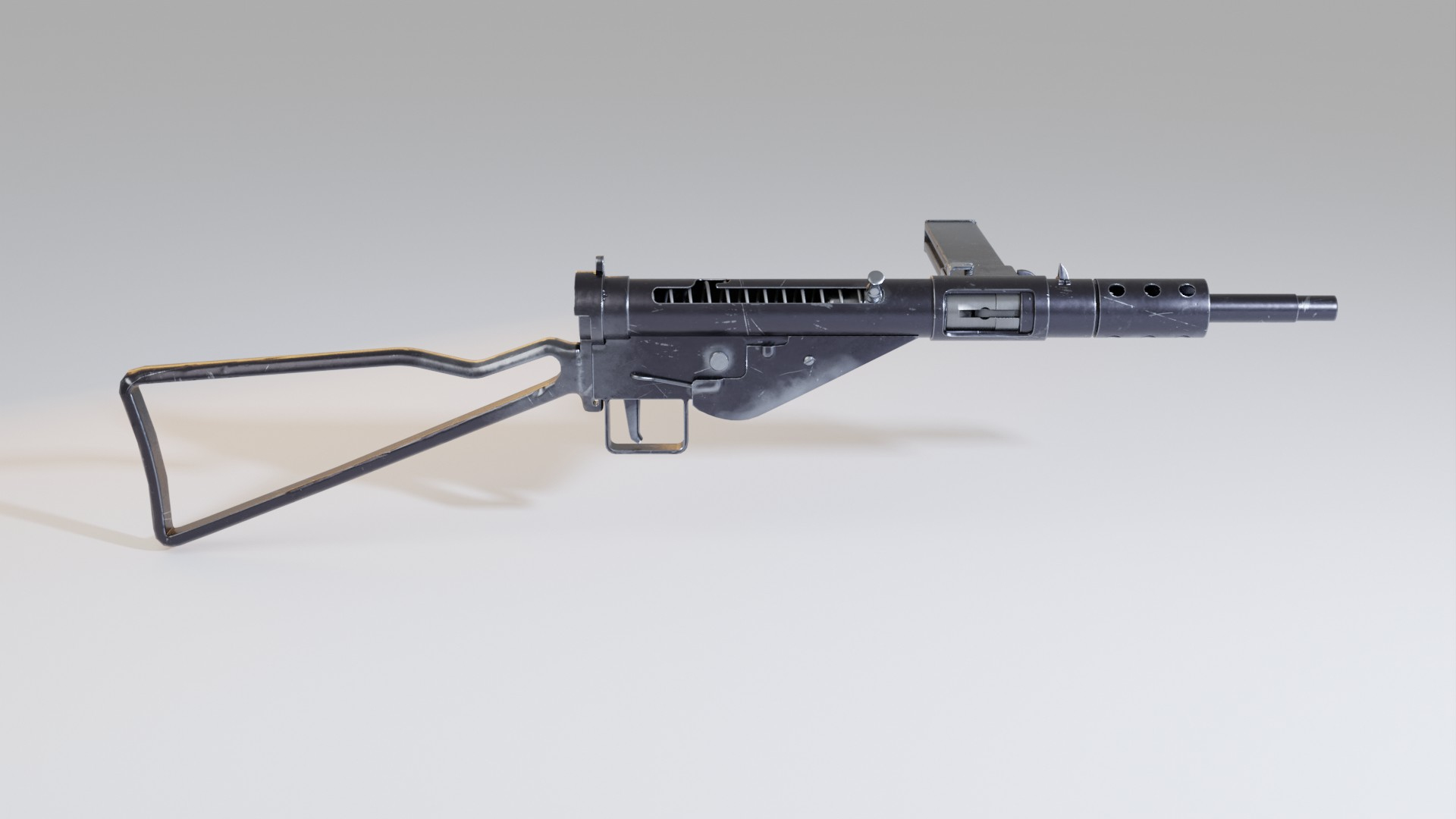 3D Sten MKII Submachinegun - PBR Midpoly - TurboSquid 2012505