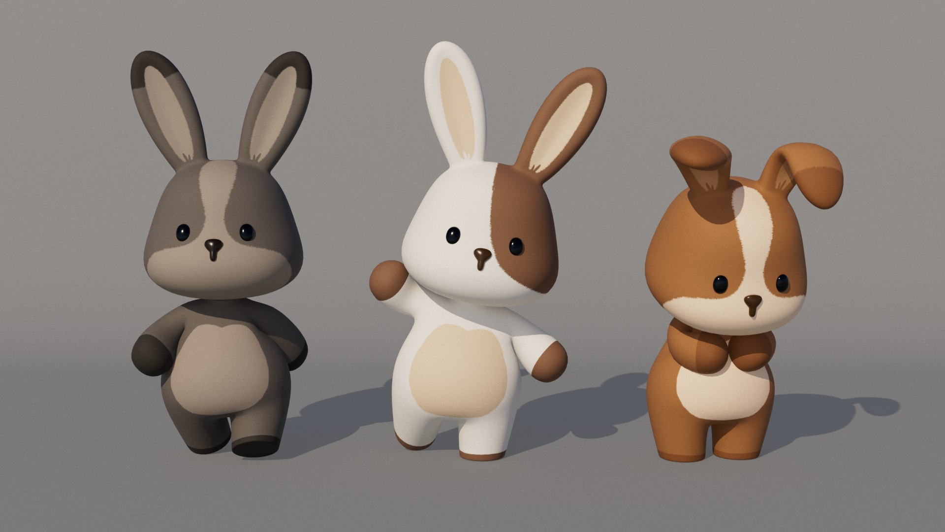 3D Rigged Cartoon Rabbit Model - TurboSquid 2178636