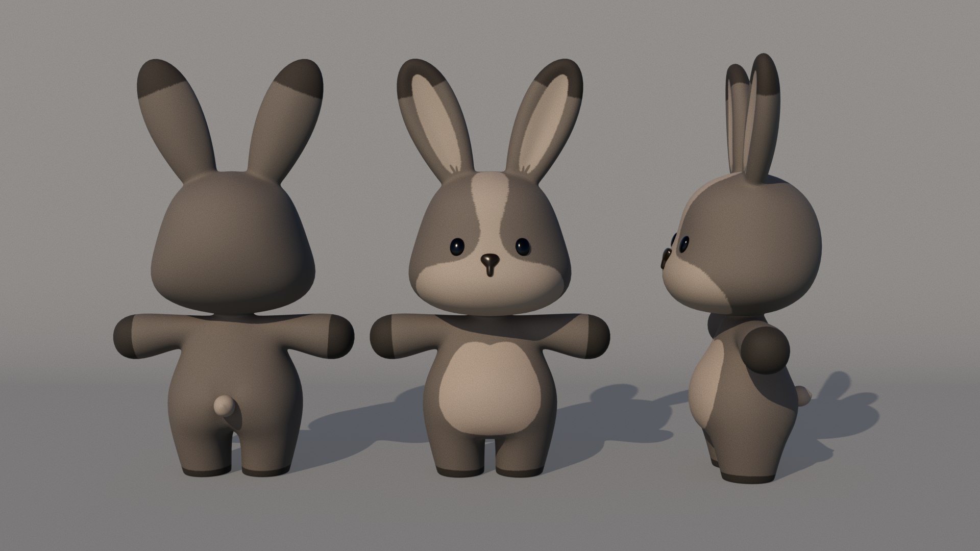 3D Rigged Cartoon Rabbit Model - TurboSquid 2178636