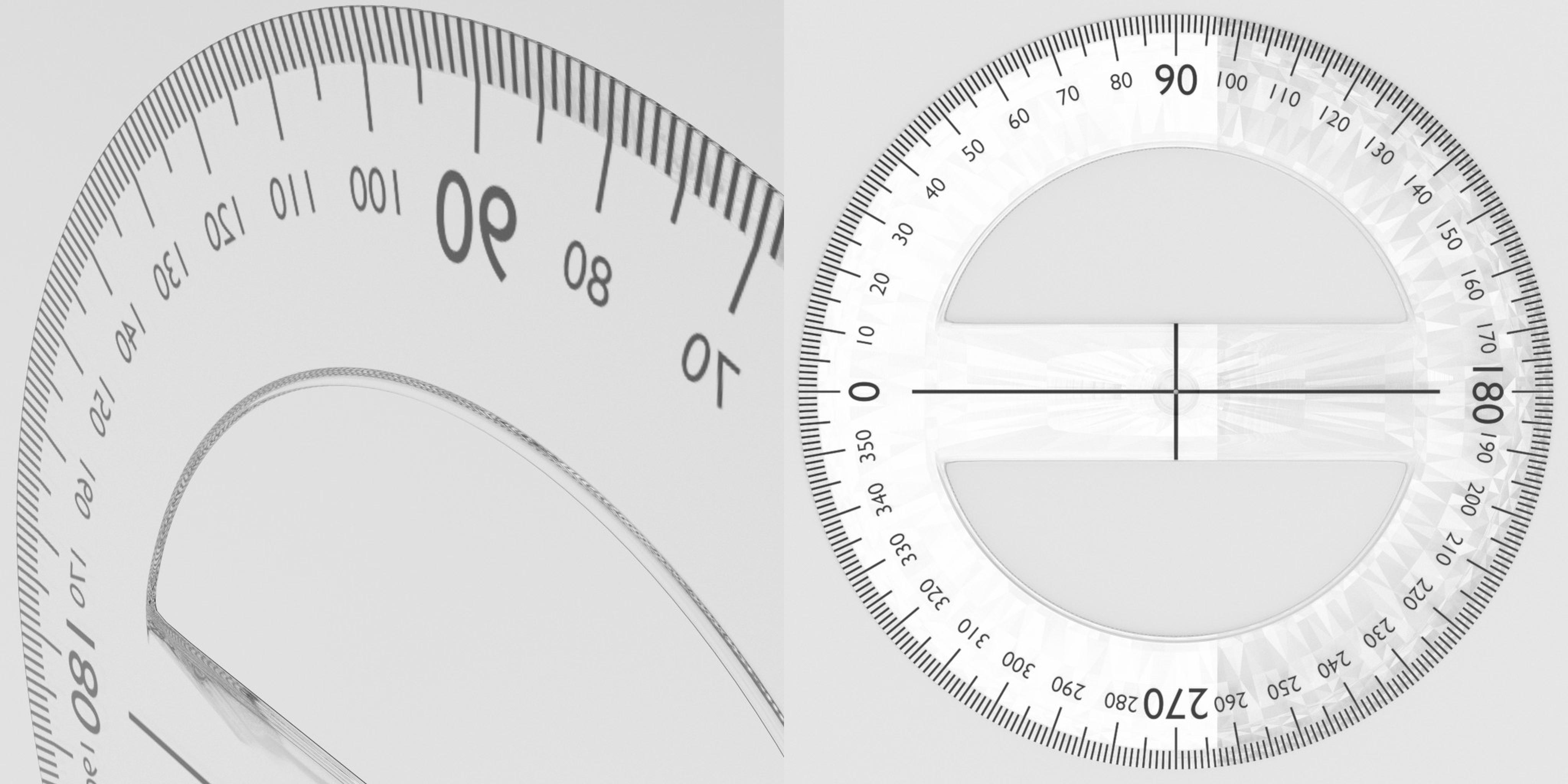Circular protractor 3D model - TurboSquid 1542590