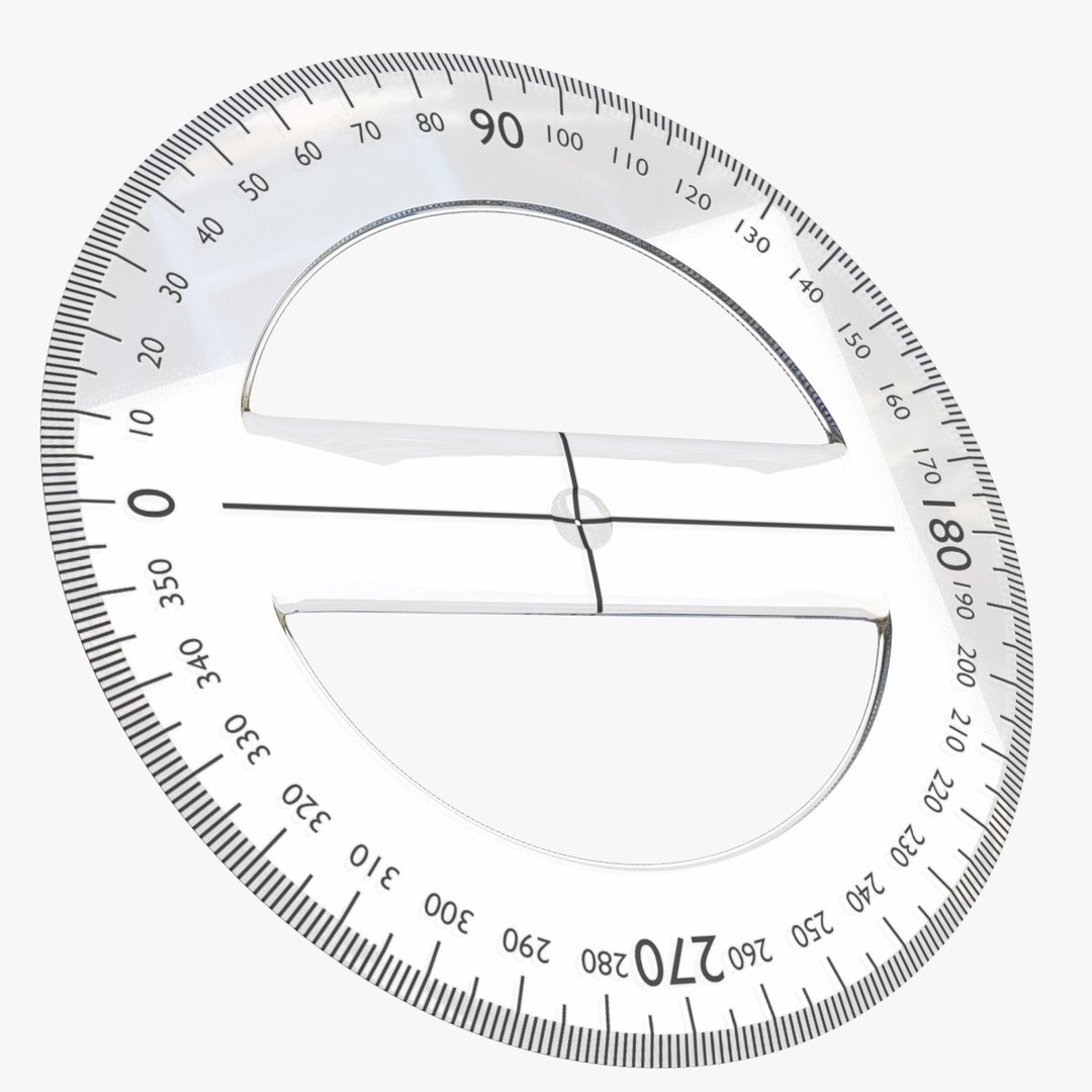 Circular Protractor 3D Model - TurboSquid 1542590