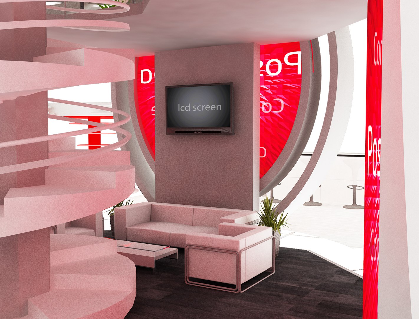 3D Booth Exhibition Stand A573b - TurboSquid 1785612