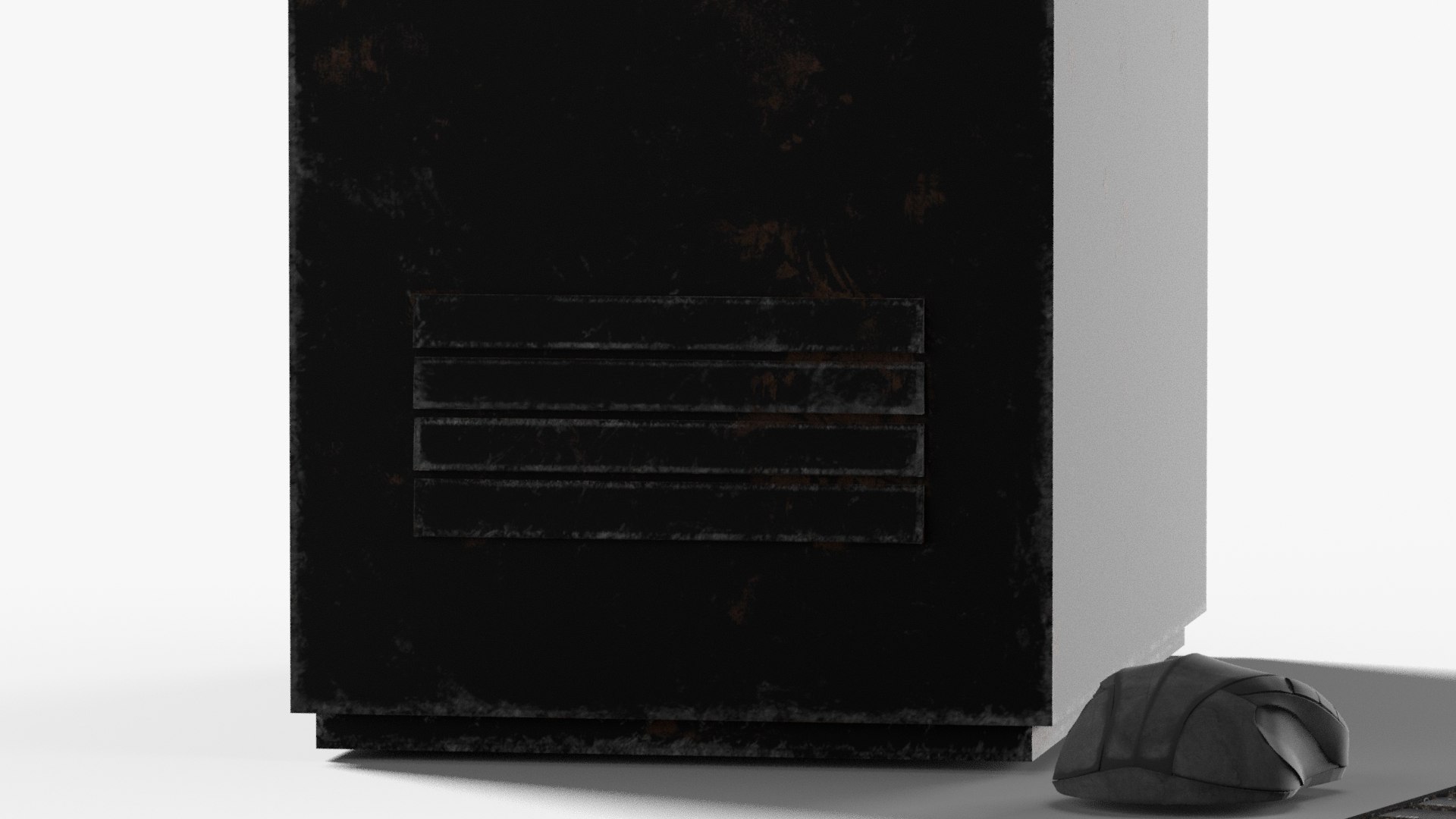 3D model Old Dusty and Rusty desktop computer and monitor - TurboSquid ...