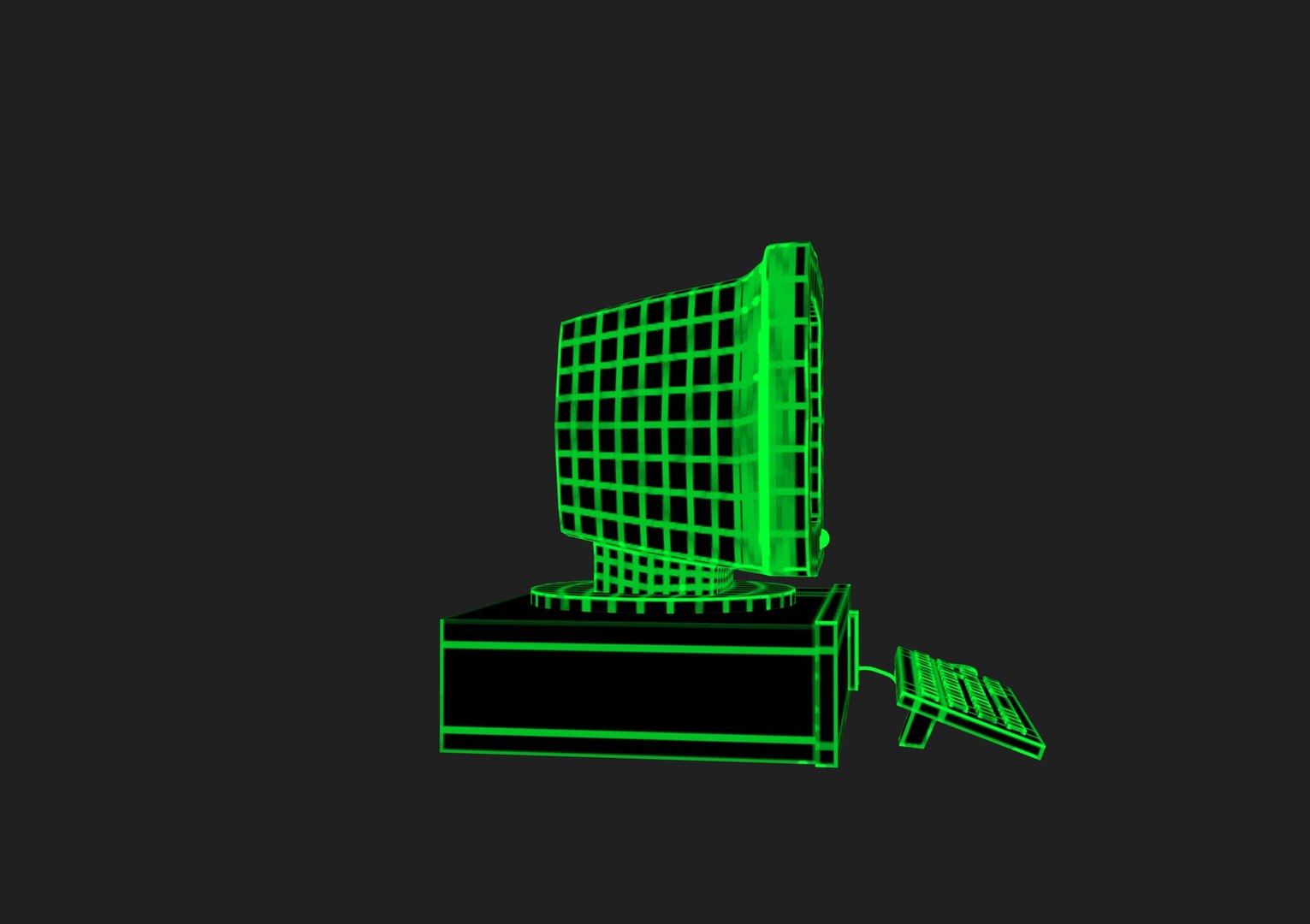 Vaporwave Pc 7 Colours 3D Model - TurboSquid 1545675