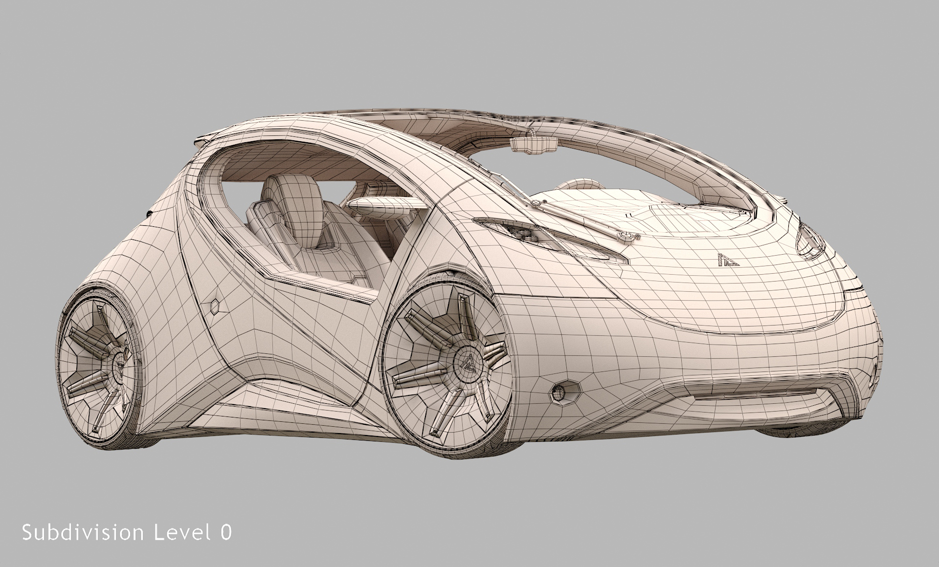 3D car 1 futuristic model - TurboSquid 1449329