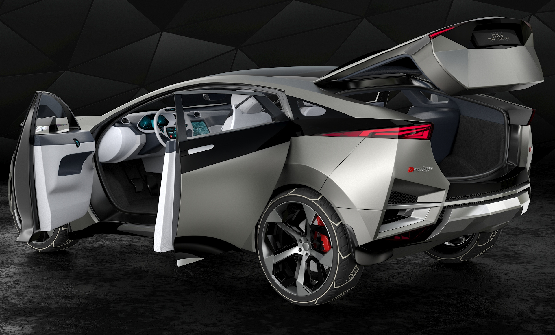 3D car 1 futuristic model - TurboSquid 1449329