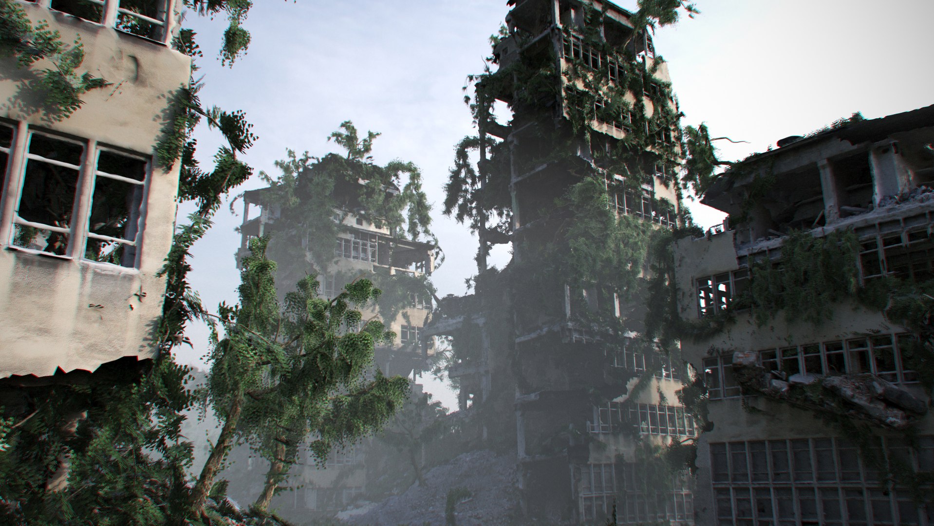 Apocalyptic Buildings Pack 3D Model - TurboSquid 2283085