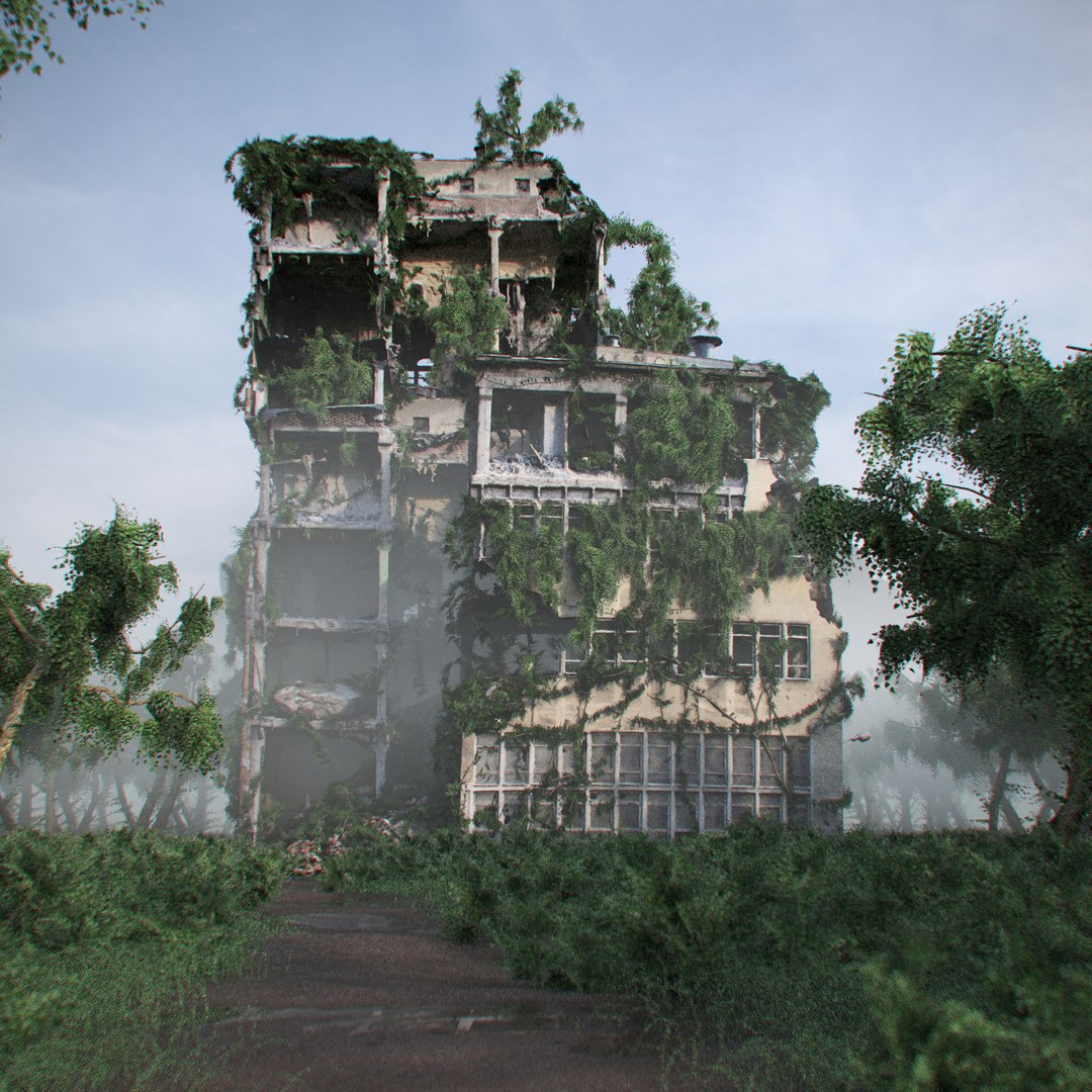 Apocalyptic Buildings Pack 3D Model - TurboSquid 2283085