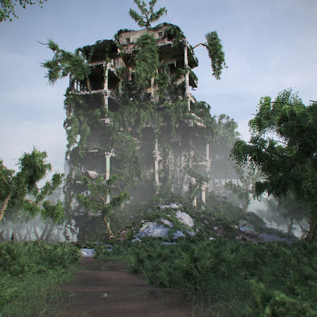 Apocalyptic Buildings Pack 3D Model - TurboSquid 2283085