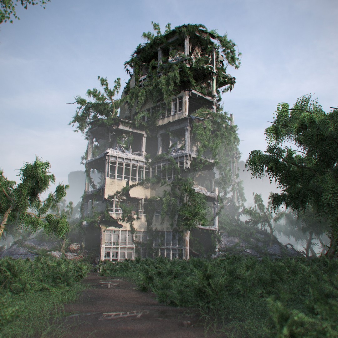 Apocalyptic Buildings Pack 3D Model - TurboSquid 2283085