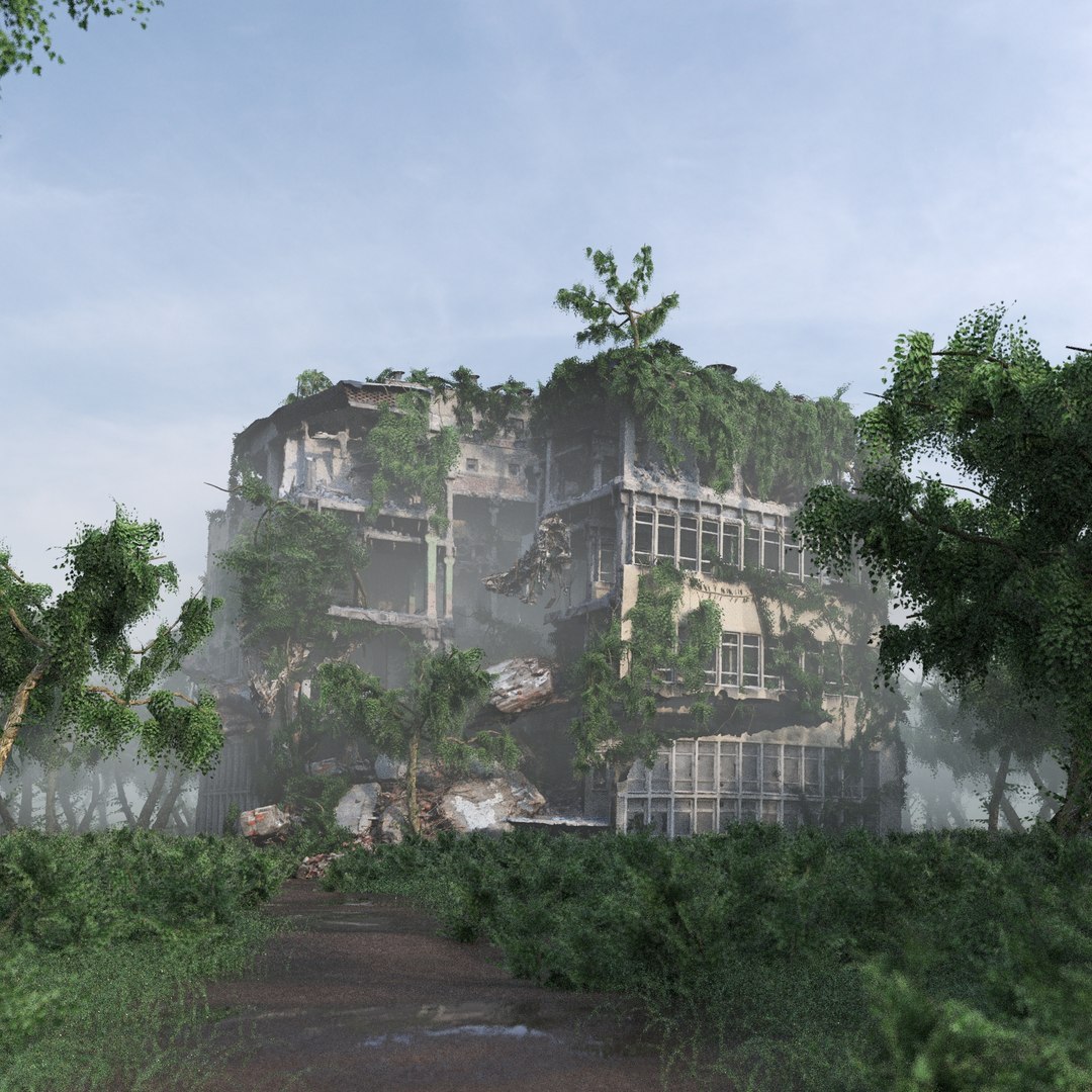 Apocalyptic Buildings Pack 3D Model - TurboSquid 2283085