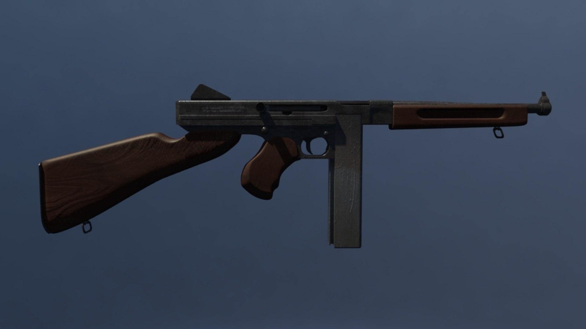 Thompson Sub-machine Gun 3d Ma