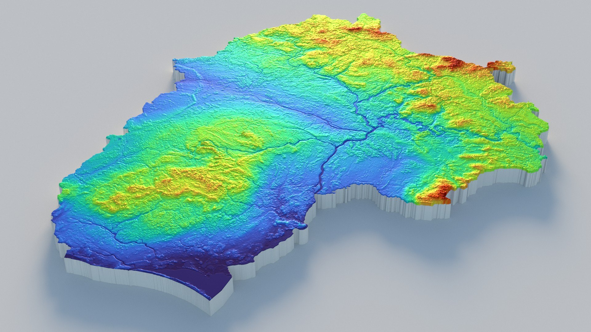 Lithuania Lietuva Terrain Map 3D Model - TurboSquid 2336518