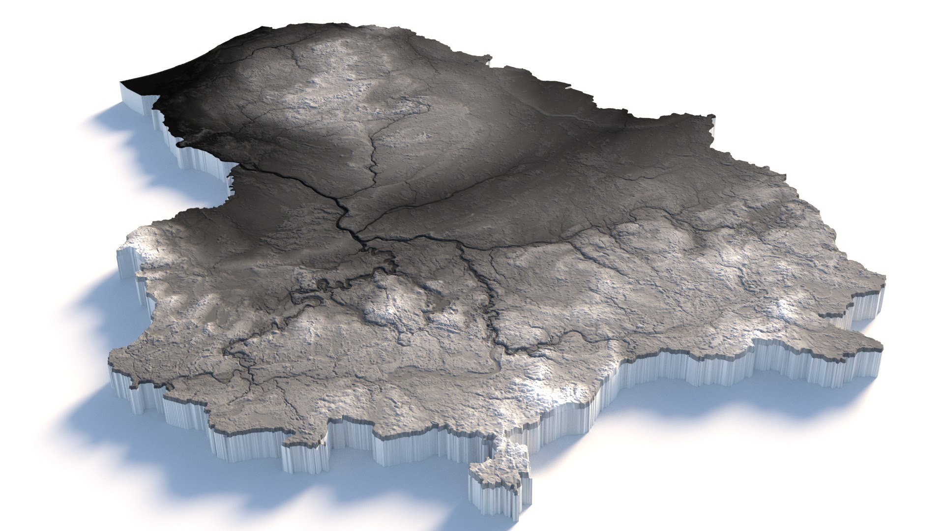 Lithuania Lietuva Terrain Map 3D Model - TurboSquid 2336518