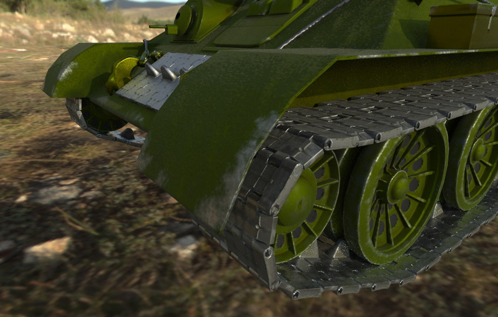 Soviet Medium Tank T-34-85 3D - TurboSquid 1200616