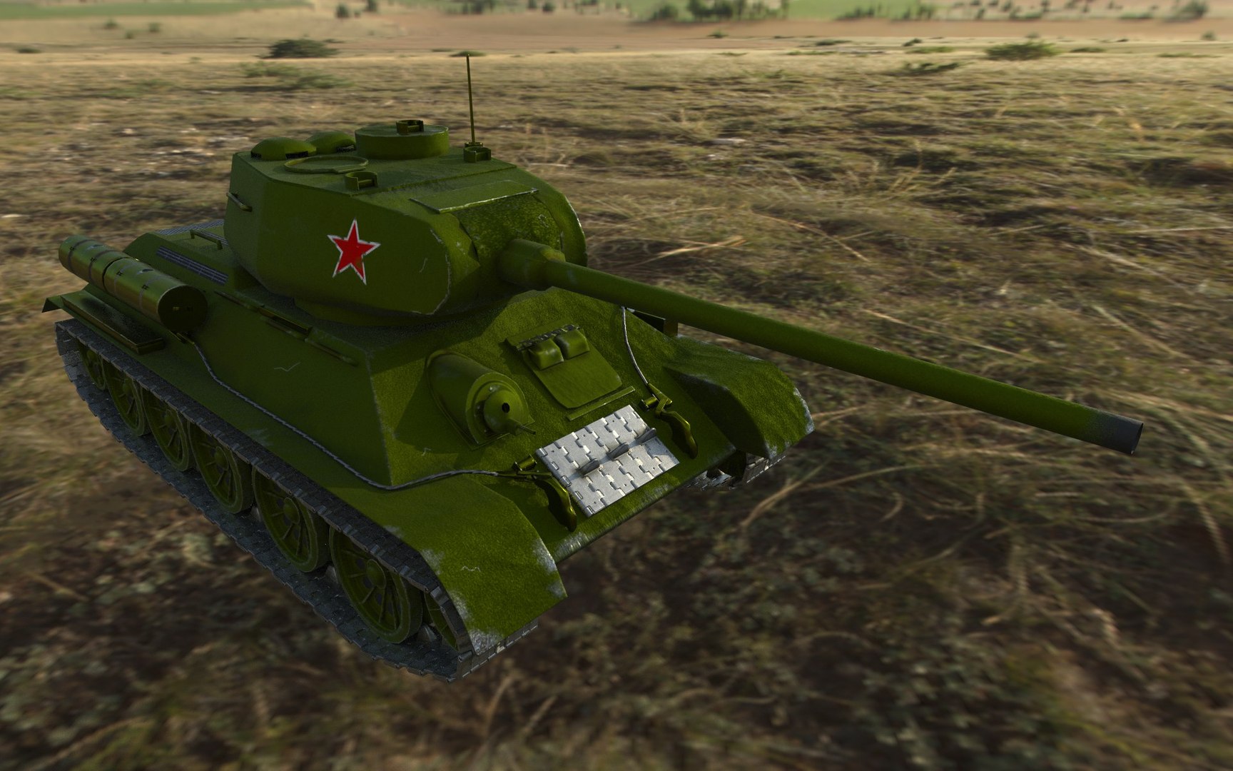 Soviet Medium Tank T-34-85 3D - TurboSquid 1200616