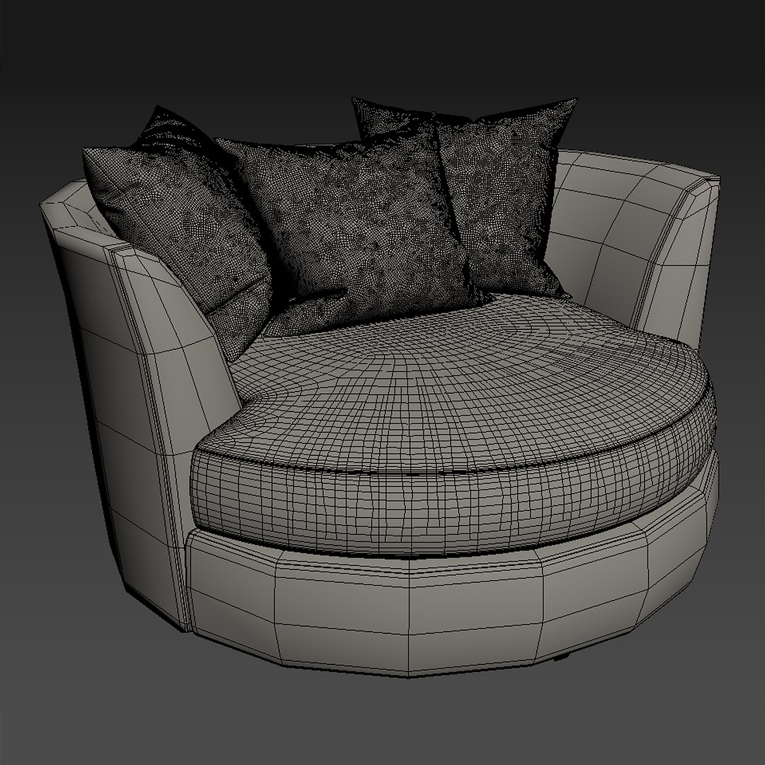 Cuddler chair 3D model - TurboSquid 1238398