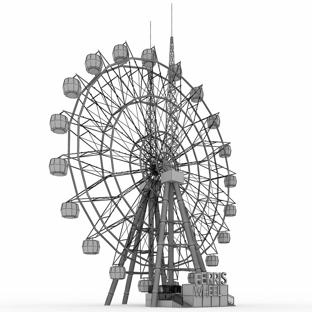 3D Ferris Wheel Model - TurboSquid 1897503