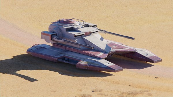 modelo 3d Tanque de combate Star Wars TX-130 Clase Saber - TurboSquid ...