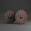 3d viking shield gokstad