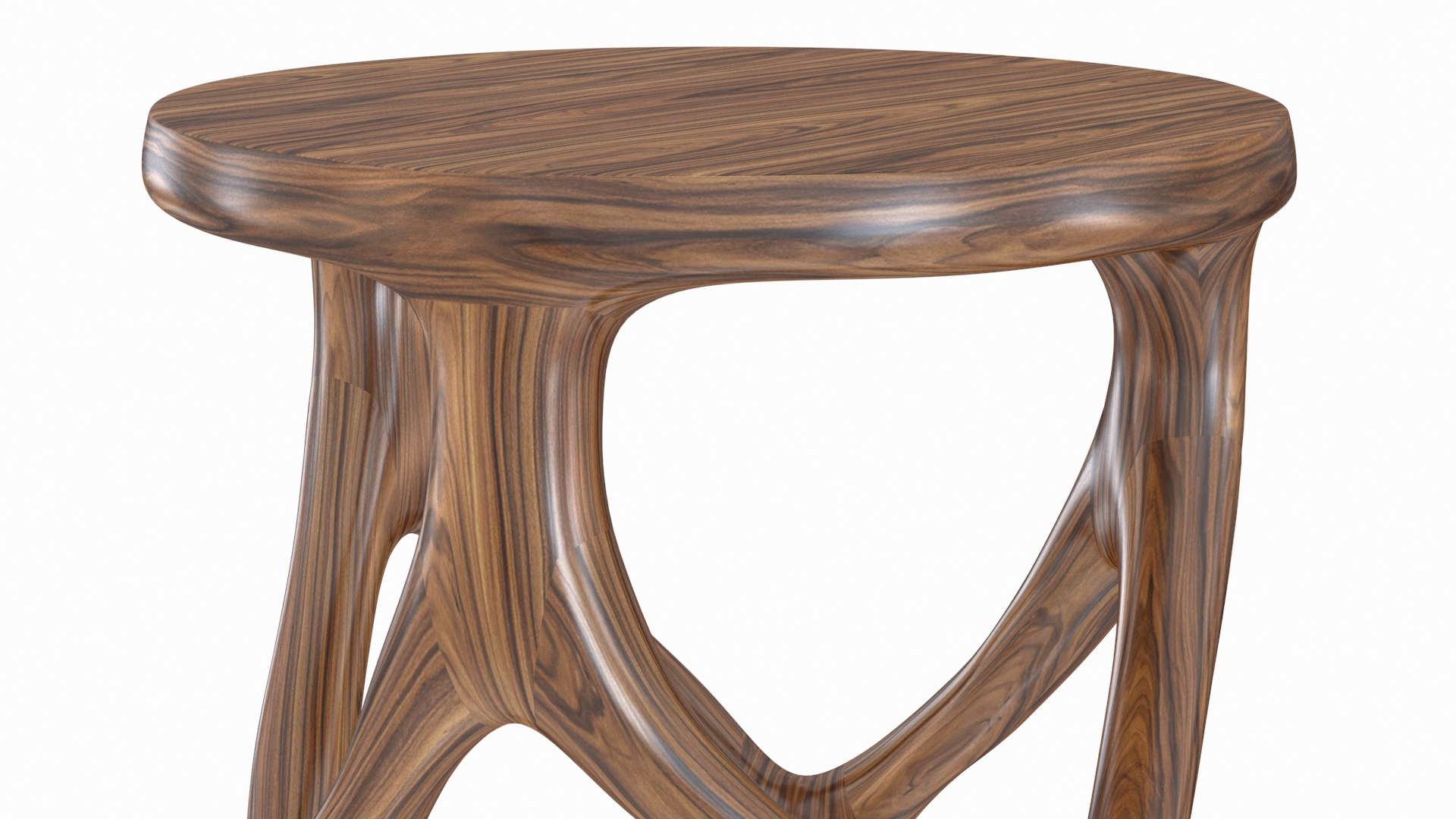 Three Legs Modern Table Light Wood 3D - TurboSquid 2003425