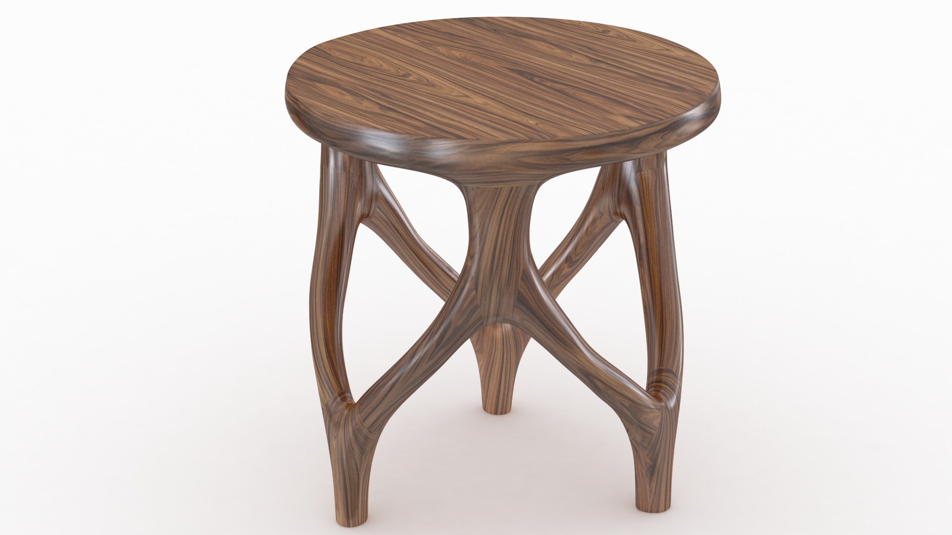 Three Legs Modern Table Light Wood 3D - TurboSquid 2003425