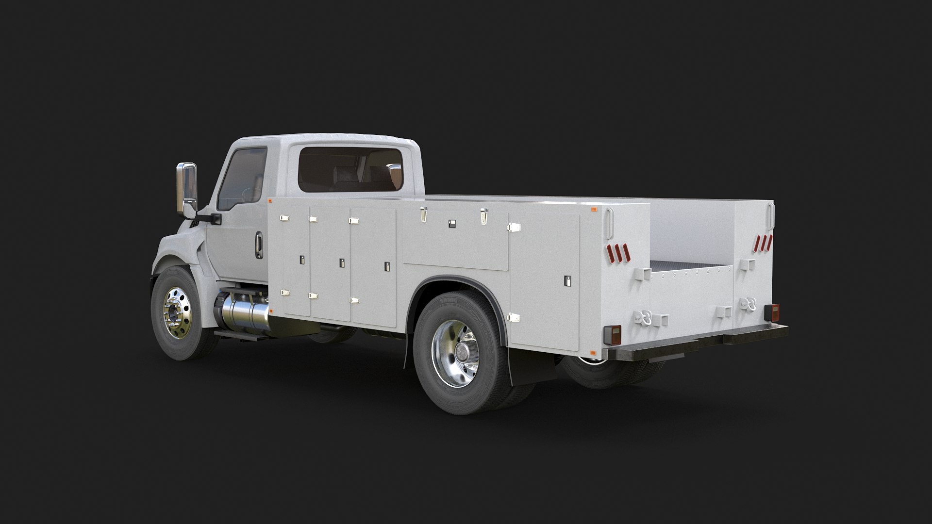 International MV Service Truck 3D Model - TurboSquid 2042822