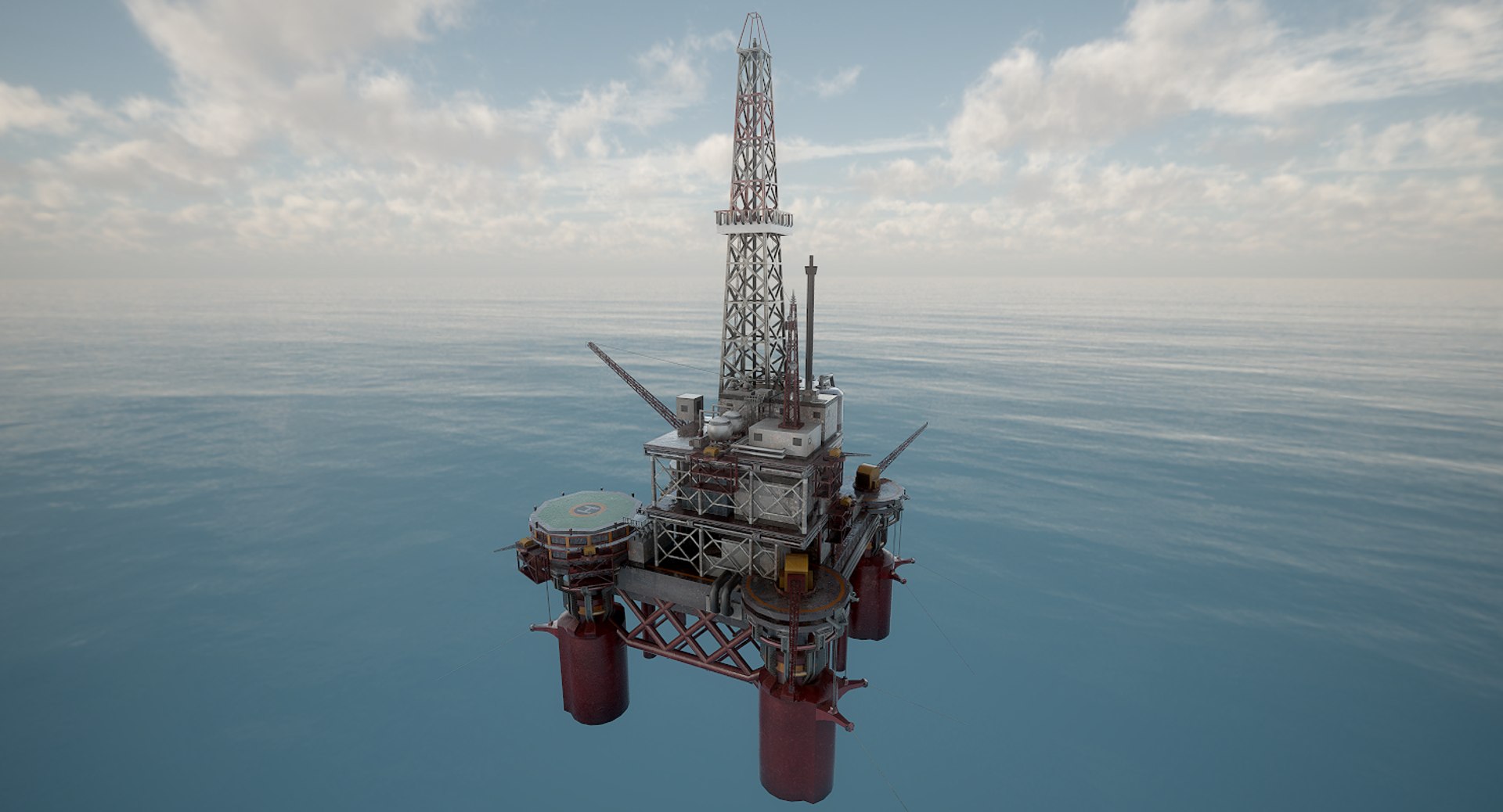 3D Oil Rig Platform - TurboSquid 1348536