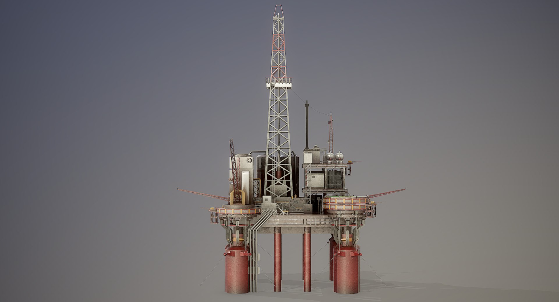 3D Oil Rig Platform - TurboSquid 1348536