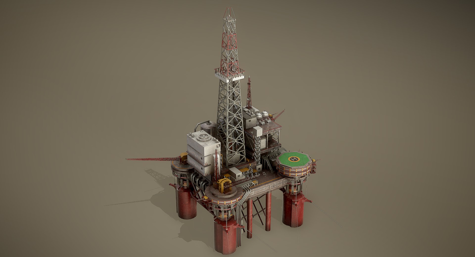 3D Oil Rig Platform - TurboSquid 1348536