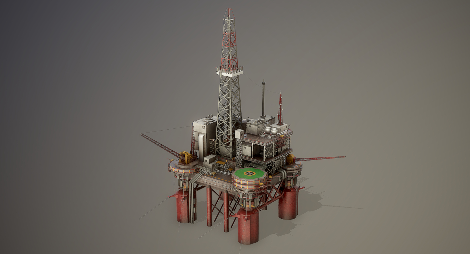 3D Oil Rig Platform - TurboSquid 1348536