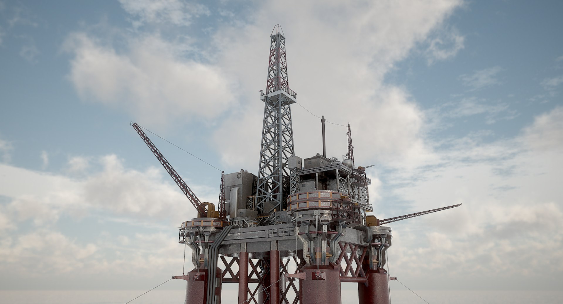 3D Oil Rig Platform - TurboSquid 1348536