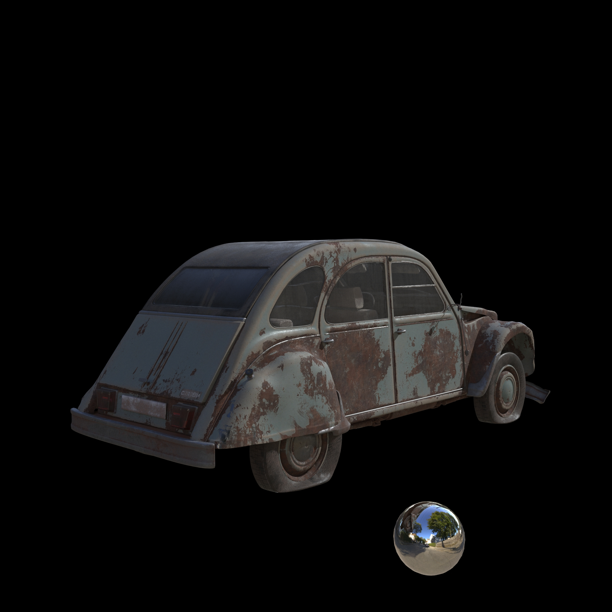 Rotten car model - TurboSquid 1384454