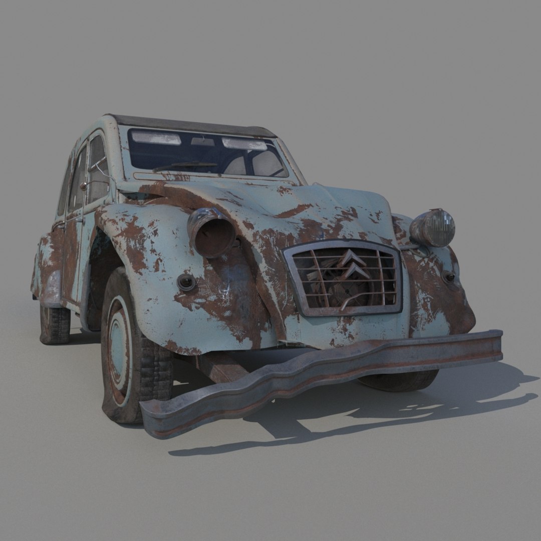 Rotten Car Model - TurboSquid 1384454