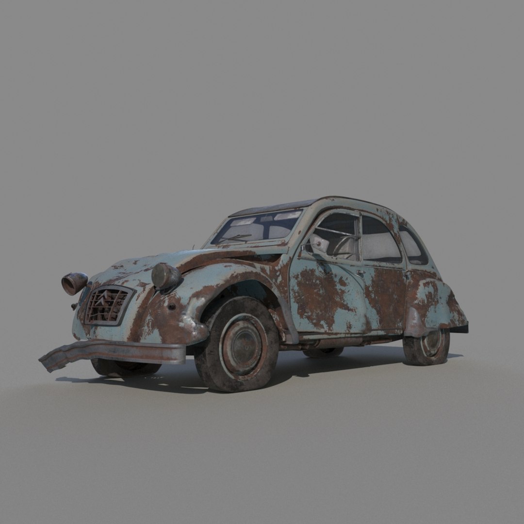 Rotten Car Model - TurboSquid 1384454