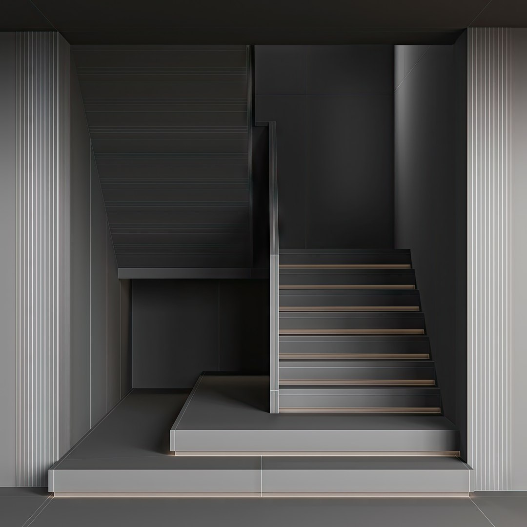 3D Marble Staircase 19 - TurboSquid 2306927