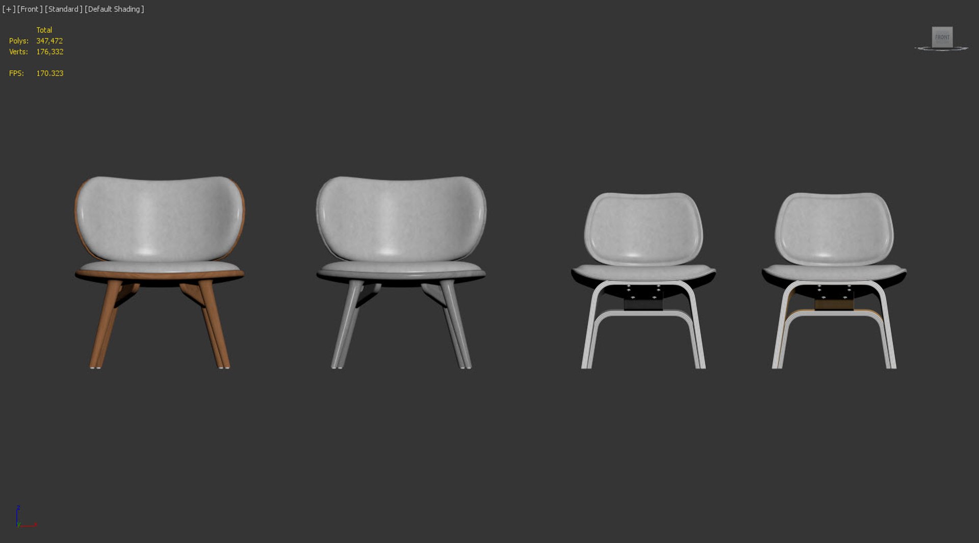 3D model armchairs lounge chair vitra - TurboSquid 1615966