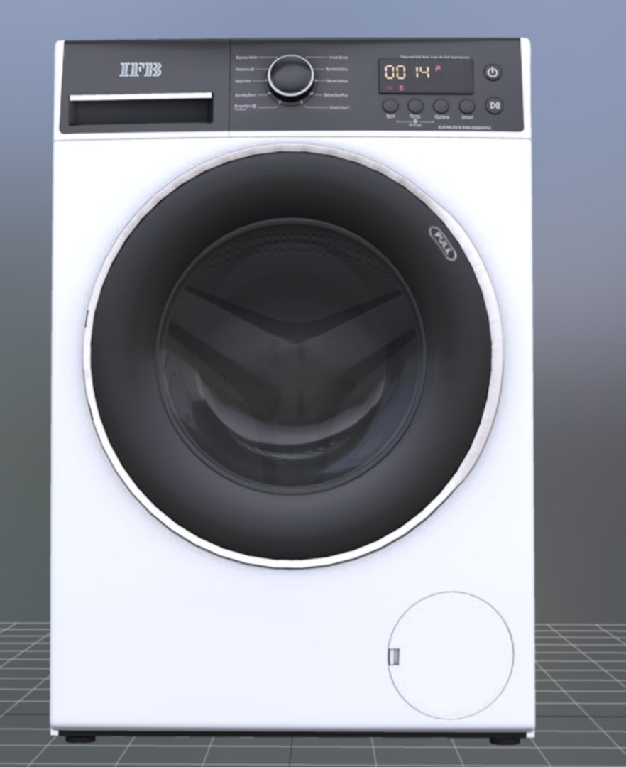 IFB 6 Kg Fully-Automatic Front Loading Washing Machine 5 Star 3D model ...