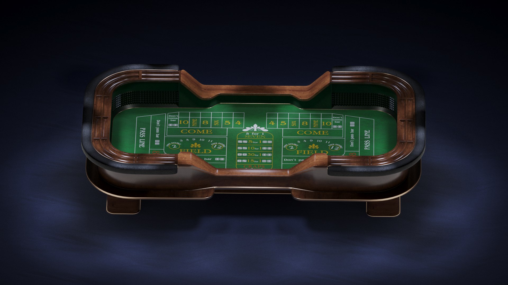 Casino Craps Table Model - TurboSquid 2089501